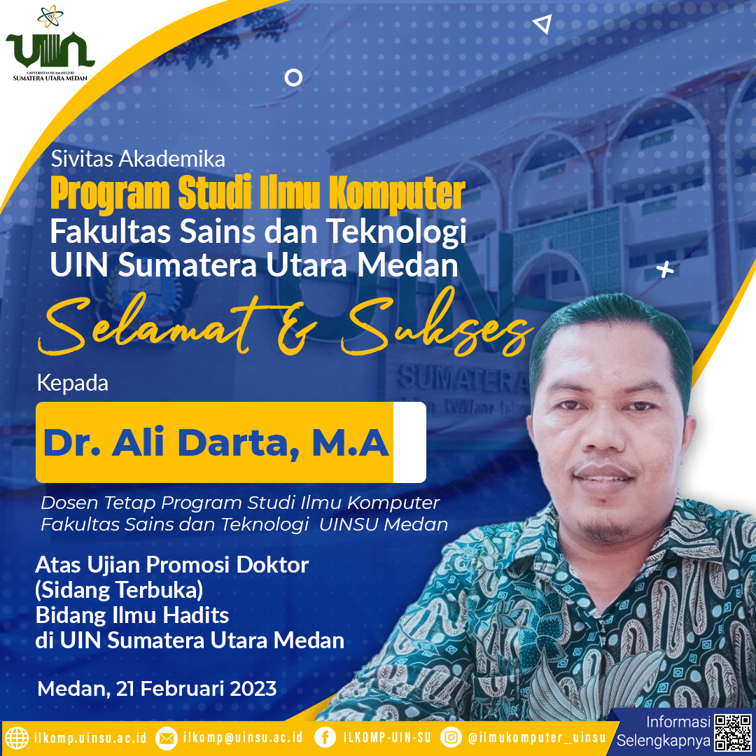 Dosen Tetap Program Studi Ilmu Komputer telah Melaksanakan Ujian ...